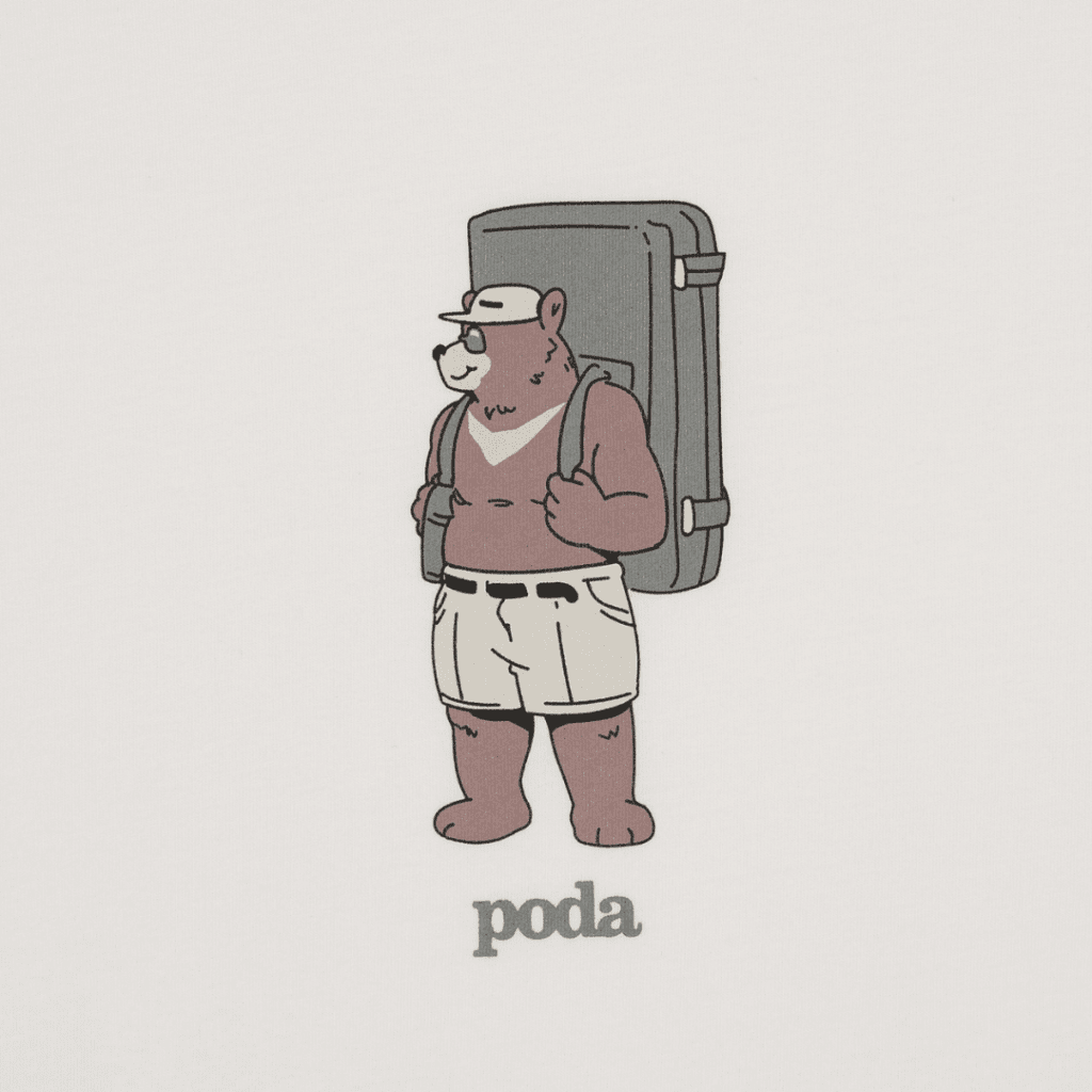 Poda - Crashed Pad Bear Tee - Shop Progression